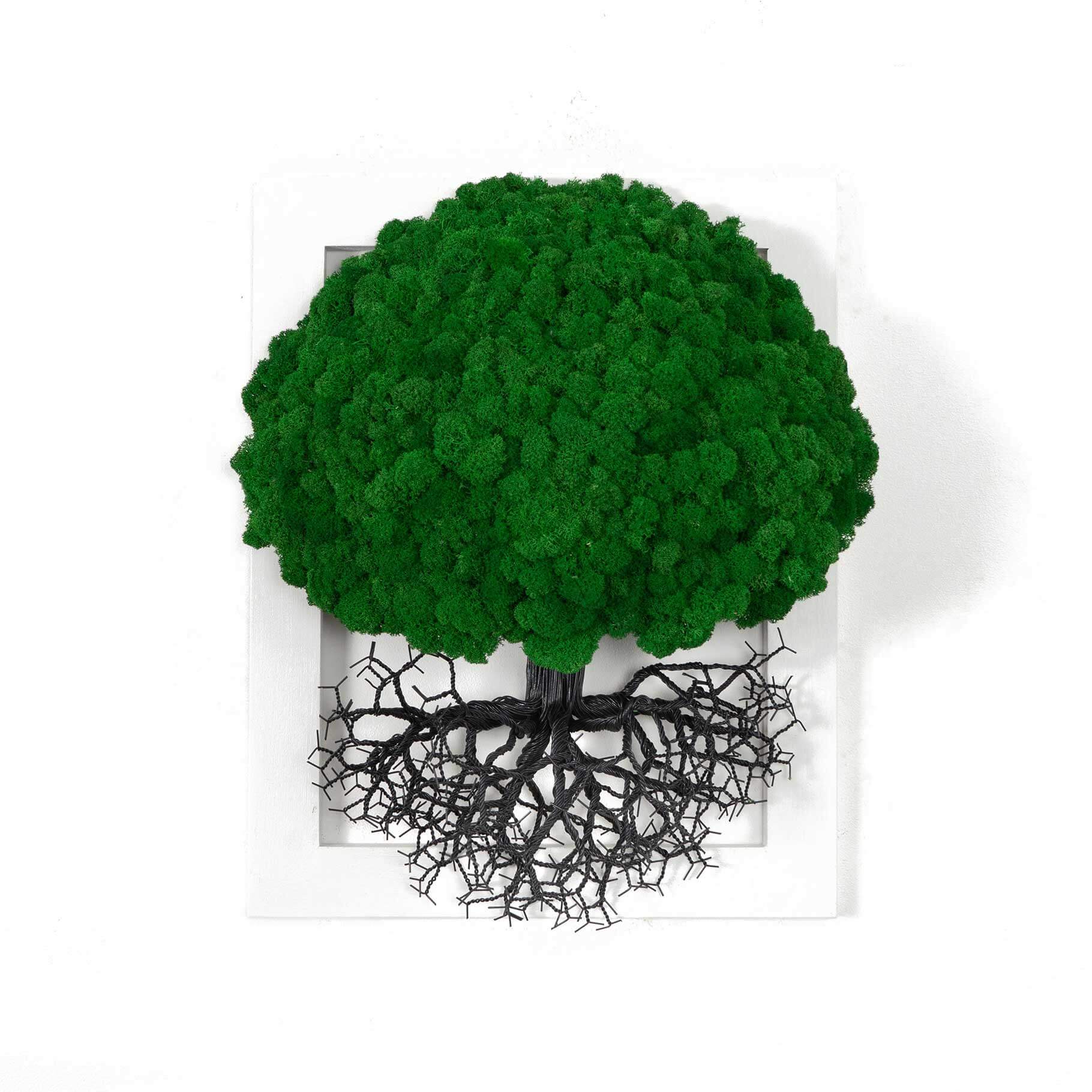 Decoratiune de perete Wire Tree 3d cu licheni stabilizati